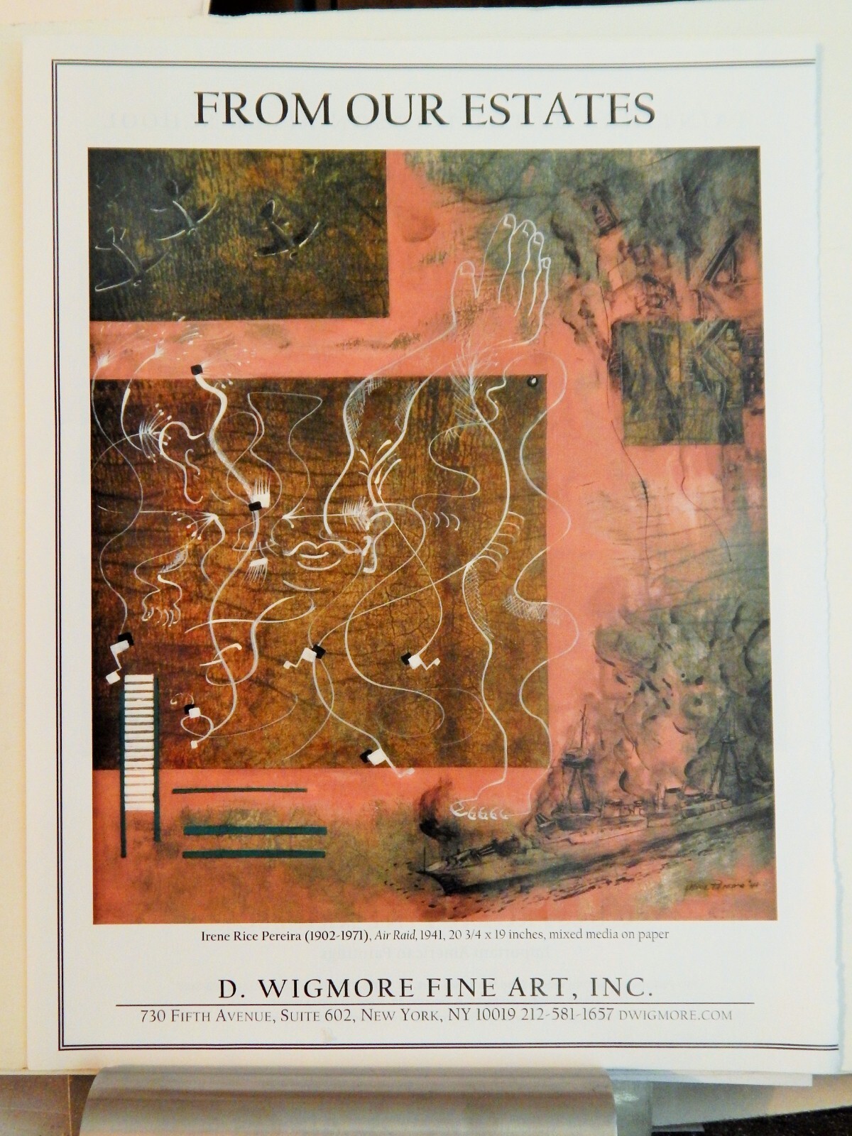 IRENE RICE PEREIRA / ASHER B DURAND ART PIECES ORIG VTG 2012 ...