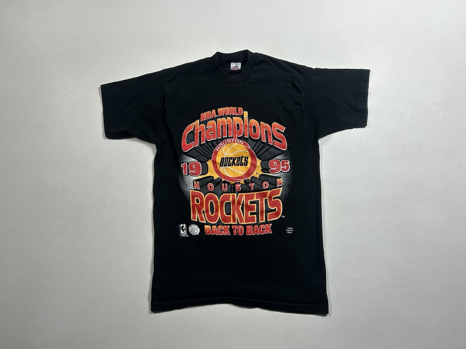 NBA Houston Rockets Shirt Mens SZ Large Fruit Of The Loom Vintage ...