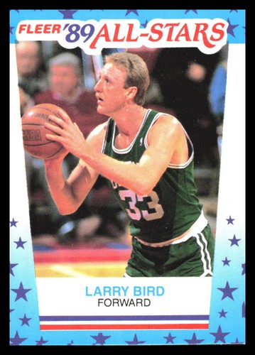 1989-90 Fleer Larry Bird #10 Stickers Boston Celtics 3K | eBay