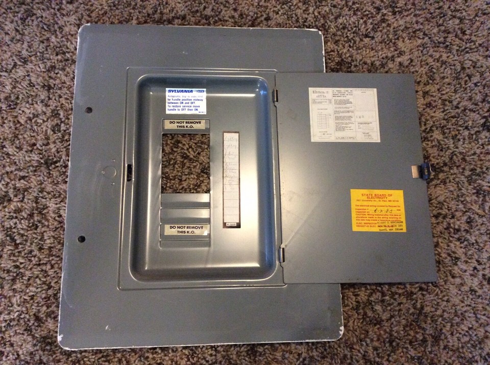 Sylvania Electric Panel Cover ML12 (6-12) 125Amps | eBay