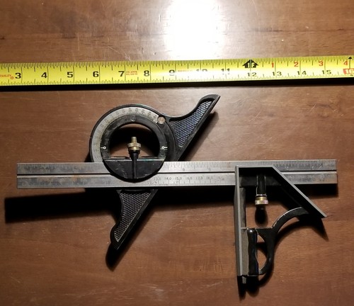 Vintage Combination Squares Set Made In England Works Great | eBay