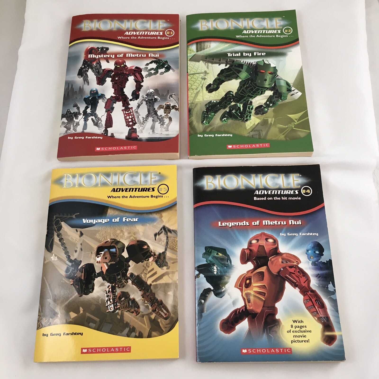 Bionicles Adventure Chapter Books lot of 4 Books 1-2 & 4-5. | eBay
