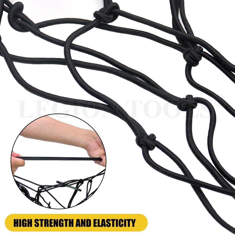 Cargo Net UTE Trailer Car Net 1.8Mx1.5M Mesh Bungee Cord 16Pcs Hook | eBay