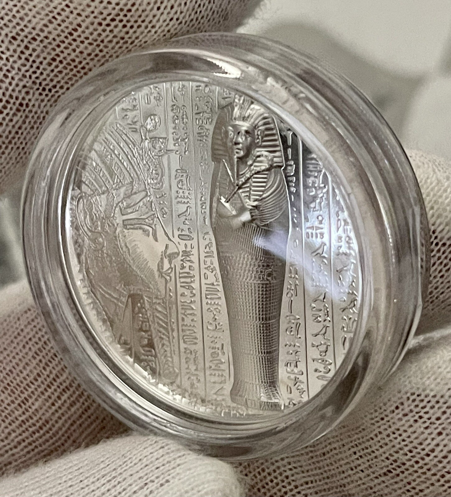 2022 Cook Islands Mummy X-Ray 1 oz Silver Proof Coin Ultra High Relief ...