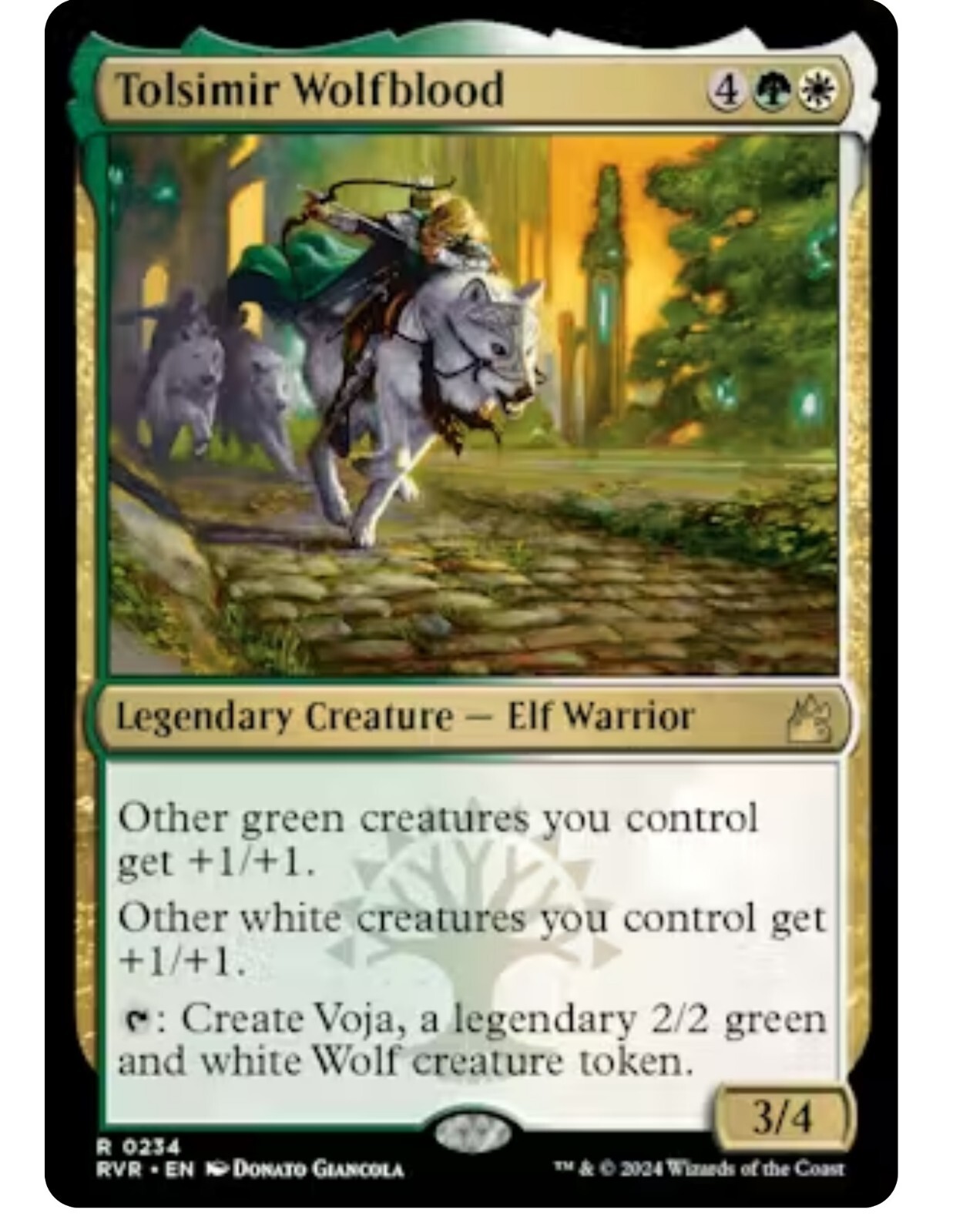 Tolsimir Wolfblood+ 10 Random Rares MTG Magic the Gathering Gift Set ...