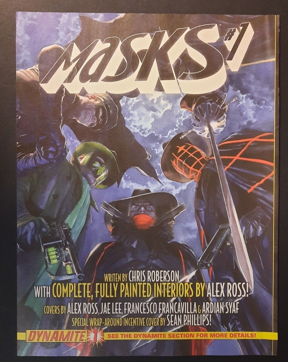 MASKS Issue #1 Comic Art Dynamite 2012 ~ Magazine PRINT AD | eBay