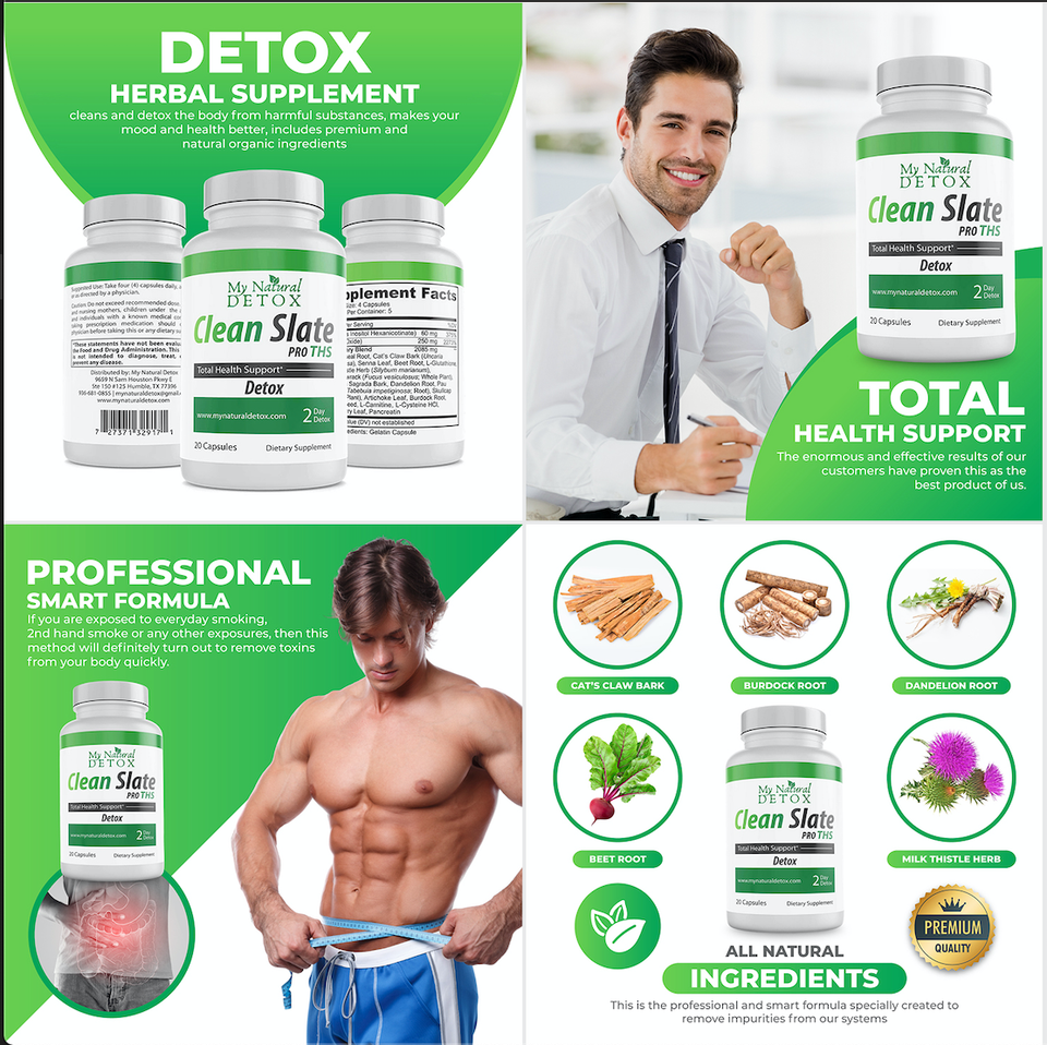 2 ct Full Body Detox Herbs Lymphatic System Cleanse Toxins Clean System ...