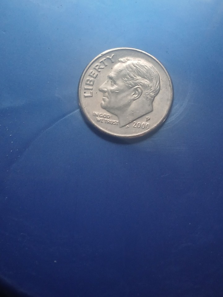 light strike on reverse 2000p Roosevelt dime | eBay