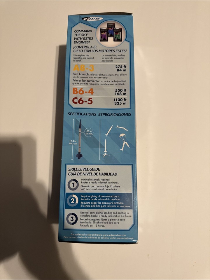 ESTES 2483 PHANTOM BLUE ROCKET FLYING MODEL NEW SEALED | eBay