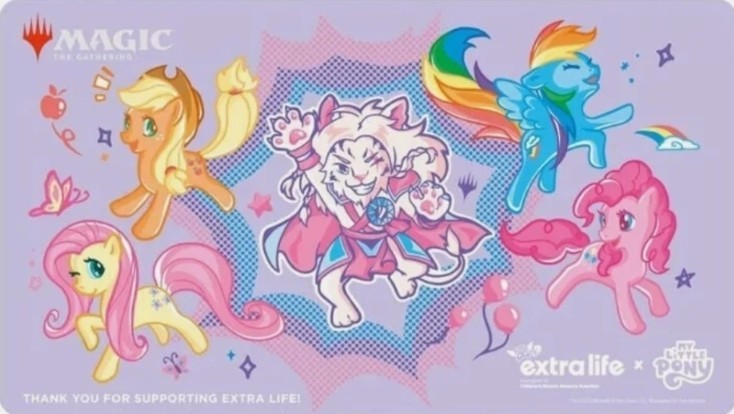 Secret Lair Extra Life 2023 Playmat Ajani My Little Pony Ultra Pro MTG ...