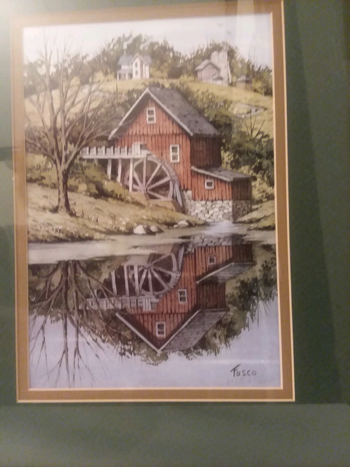 Signed Artist Don Fusco Art Numbered Lithograph Watermill 272/350 Print ...
