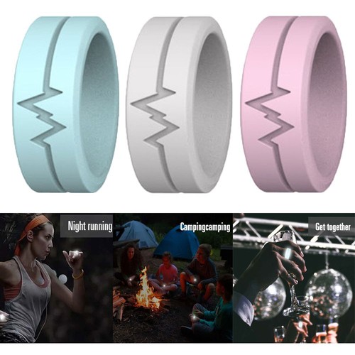 Fashion Luminous Silicone Ring Fluorescent Ring Glow In The Dark For ...