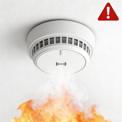 10 Jahre Rauchmelder Feuermelder Rauchwarner Rauchwarnmelder mit ...