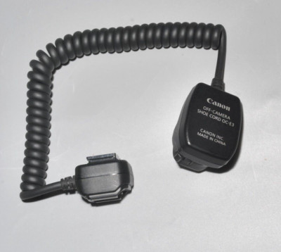 Canon Off Camera Shoe Cord OC-E3 Cable Digital DSLR Off Camera Flash | eBay