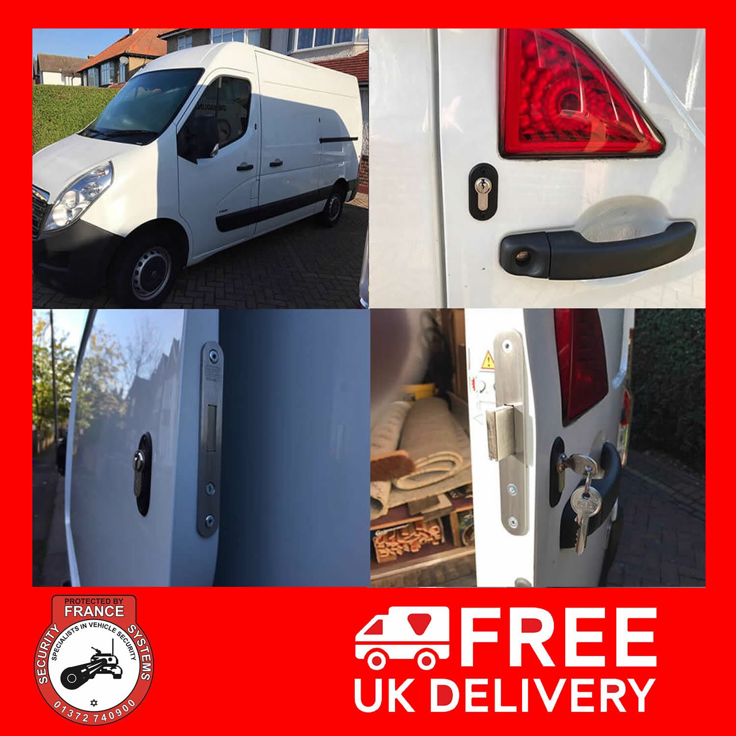 Renault Master 2010> Rear Van Security Deadlock Kit | eBay UK