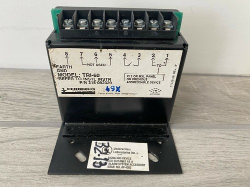 SIEMENS CERBERUS PYROTRONICS TRI-60 INTELLIGENT MODULE FREE SHIPPING ...