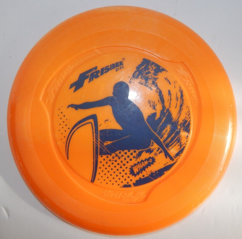 WHAM-O Frisbee Disc Orange Surfer Surfing | eBay