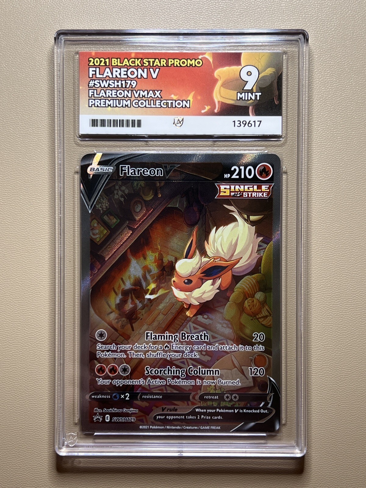 Pokémon TCG Flareon V SWSH Black Star Promo SWSH179 Holo Promo for sale ...