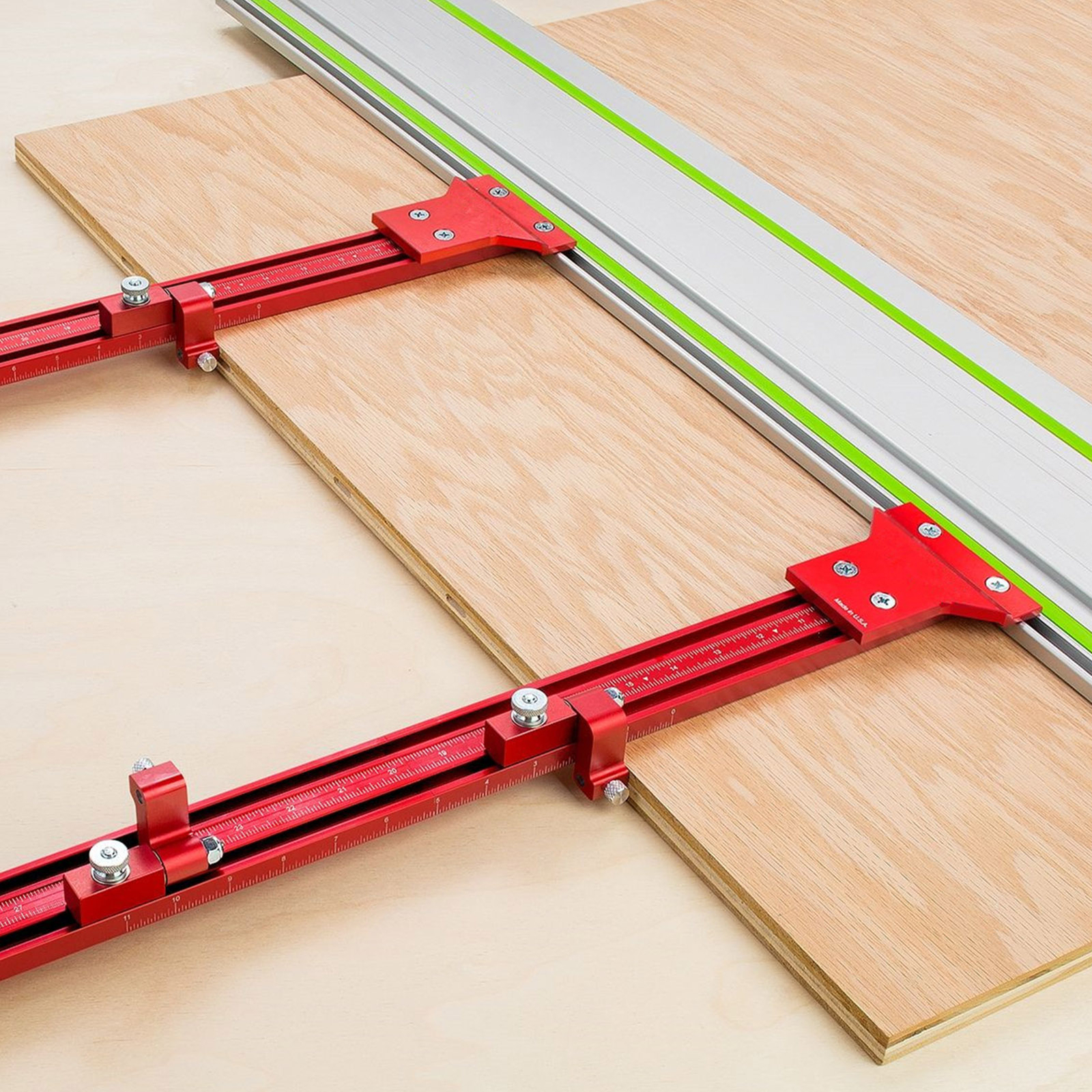 Parallel Guide Rail System Circular Saw Track Set Aluminum Alloy Guide ...