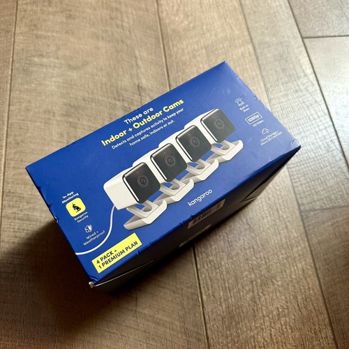 KANGAROO Indoor+Outdoor Security Camera Weatherproof 1080p WiFi - 4Pack ...