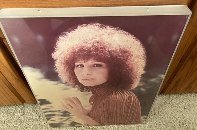 BARBRA STREISAND signed framed promo art A STAR IS BORN to "Charlie ...