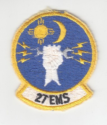 USAF Air Force Patch: 27th Electronics Maintenance Squadron - 2 1/2 ...
