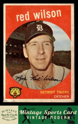 1959 Topps - Red Wilson - #24 Detroit Tigers | eBay