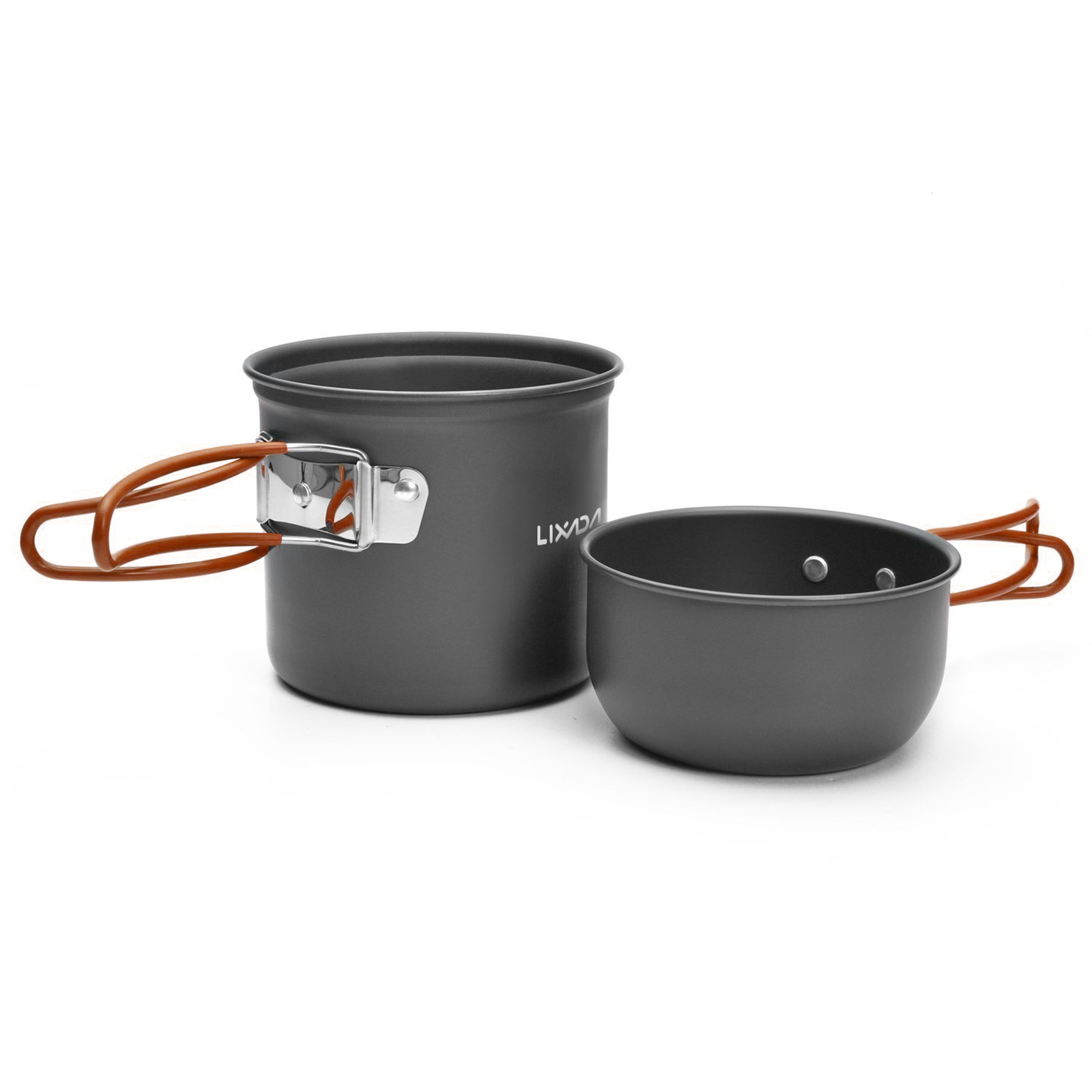 Camping Cookware Portable Mess Kit Camping Pot and Pans Cooking Set ...