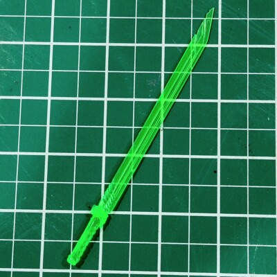Custom Resin Green construct Sword v.2 for 6in. figure 1:12 green ...