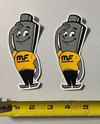 2 MF MAGNAFLOW DECALS STICKERS racing outland utv offroad powersports ...