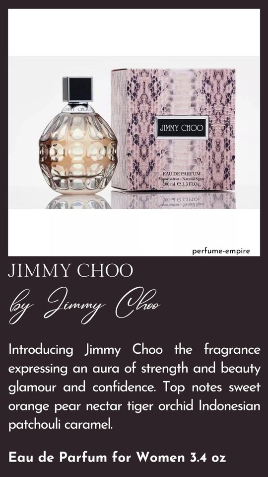 JIMMY CHOO by Jimmy Choo 3.3 / 3.4 oz EDP Women NEW IN BOX | eBay