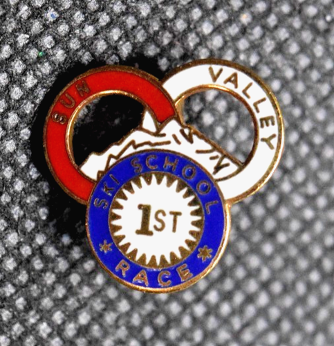 Sun Valley Ski Resort Idaho Ski School Race 1st Place Ski Lapel Pin | eBay