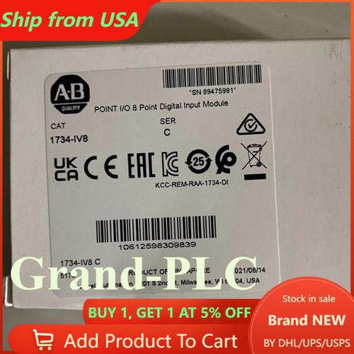 New AB 1734-IV8 SER C POINT I/O 8 Point Digital Input Module US Free ...