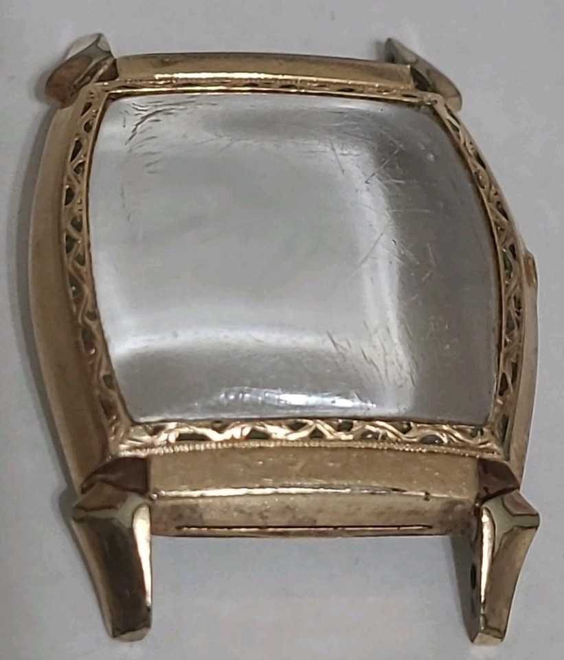 Vintage 1945 Bulova 10k RGP Arnold Tonneau Case 15 Jewels 10AK Men's ...