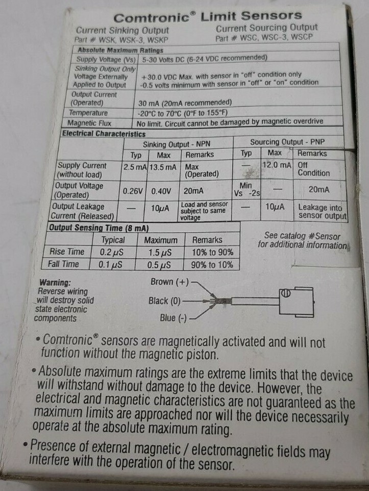 Compact WSC-3 Sensor | eBay