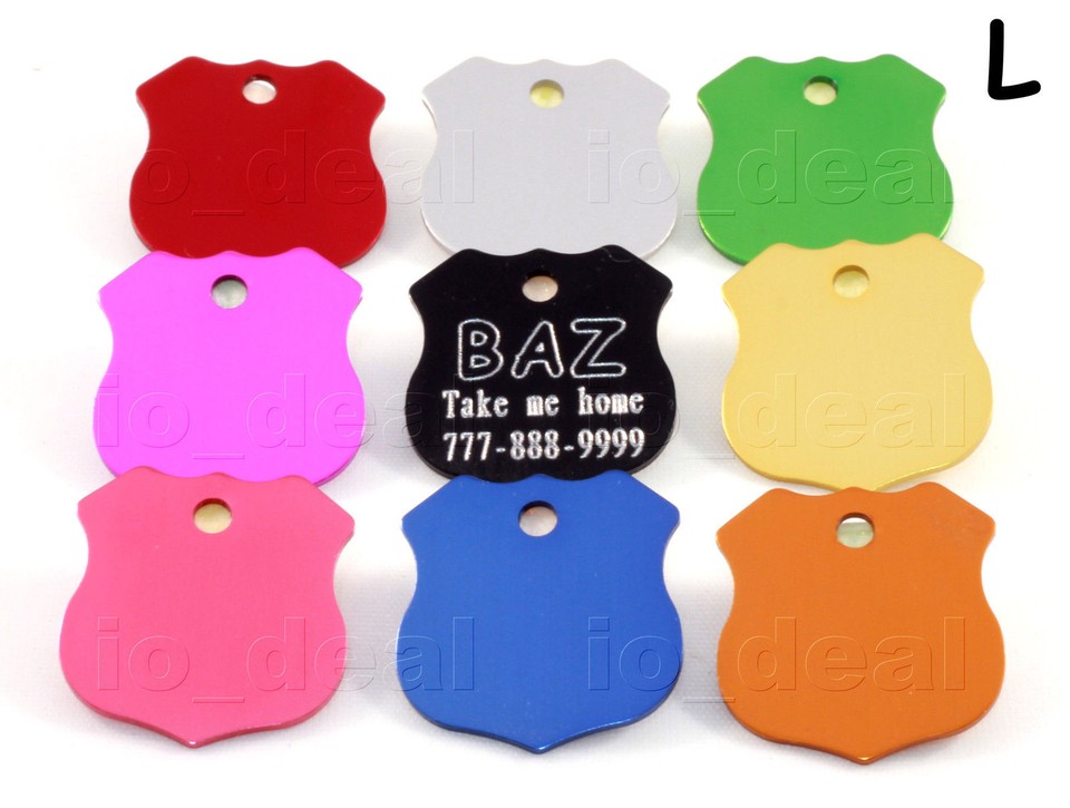 Personalized Pet ID Tag, Dog Tag, Cat Tag, Custom Cat Tag, Easy to Read ...