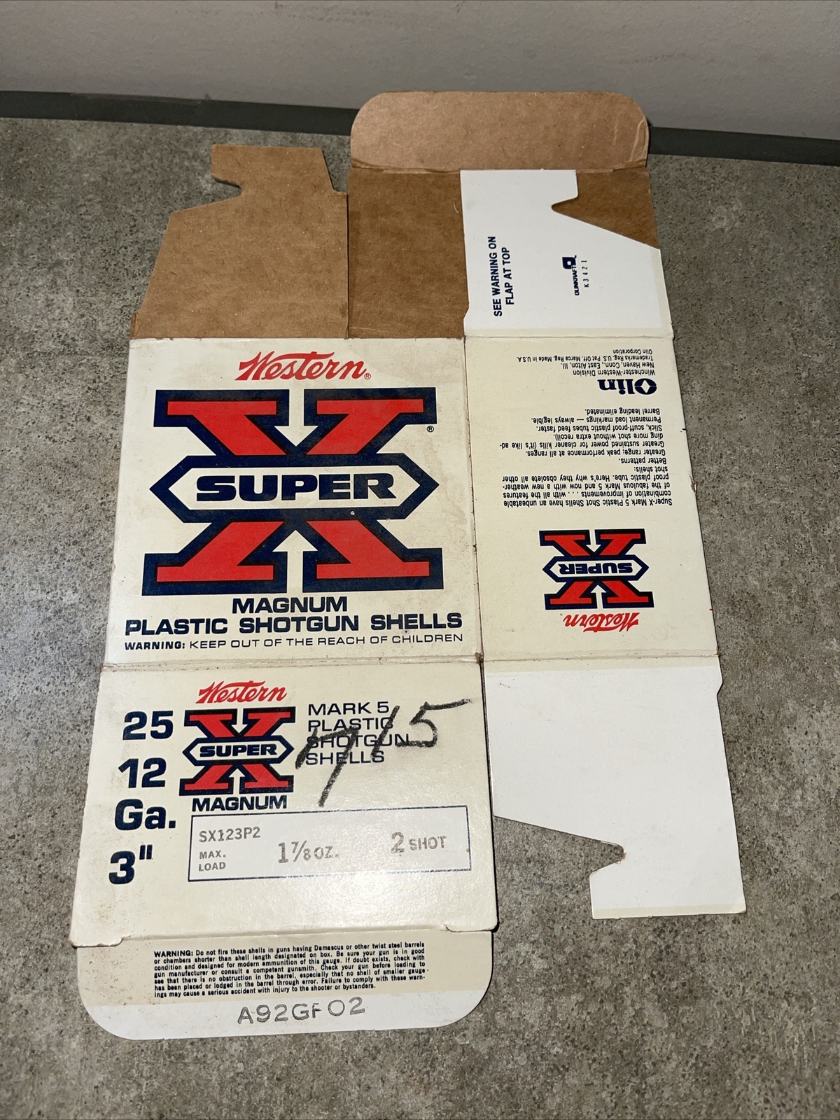 Vintage Western Super X Magnum Plastic Shotgun Shell Empty Box | eBay