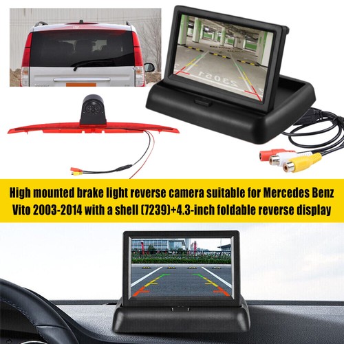 Folding Reversing Monitor+Reverse Camera For Mercedes Benz Viano Vito ...