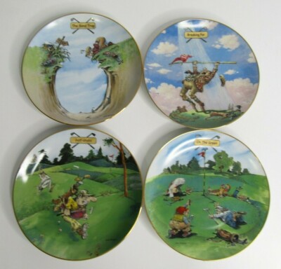 Gary Patterson Collector Plates Danbury Mint The Joys of Golf Vintage ...