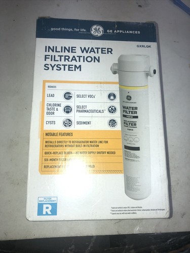 GE In-line Water Filtration System for Refrigerators or Icemakers ...