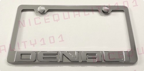 3D Denali Stainless Steel Chrome Finished License Plate Frame | eBay