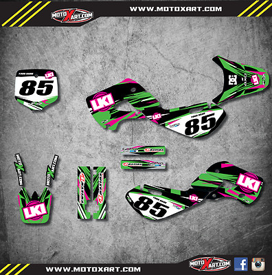 Kawasaki KX 65 / 2000 - 2016 full custom graphics kit DUKE style ...
