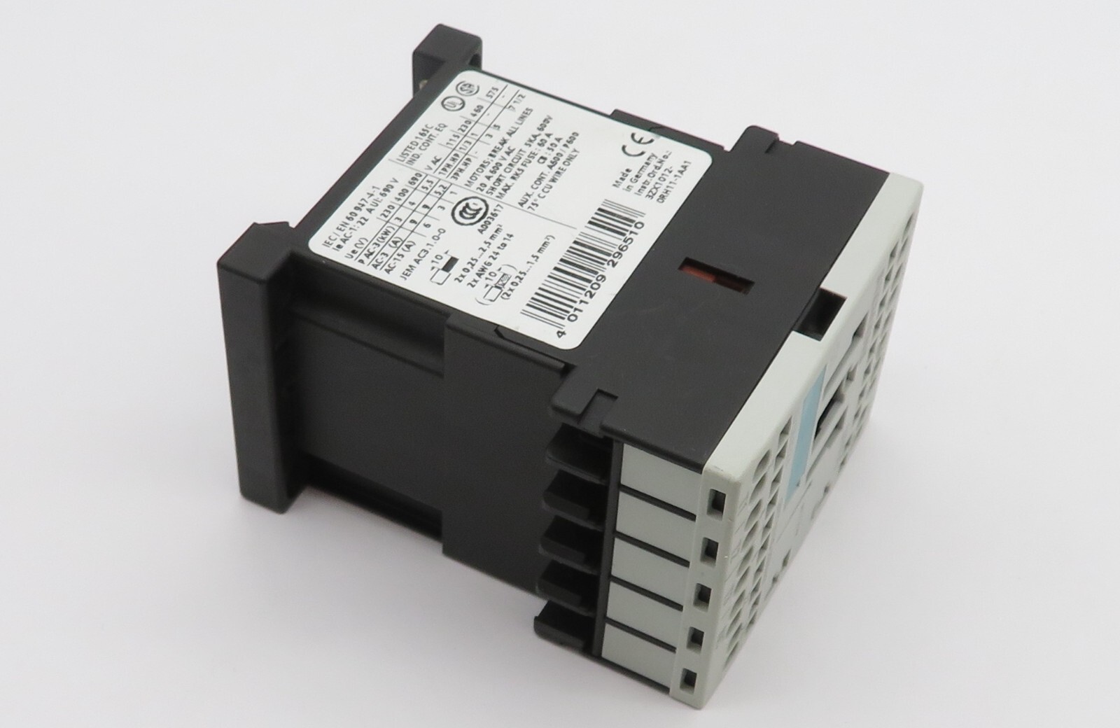 2x Leistungsschütz SIEMENS 3RT1016-2BB42 Schütz Contactor 1Ö 1NC 4kW 9A ...