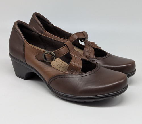 Earth Origins Regina Mary Jane Pump Sz 9.5M Brown Leather Regina ...