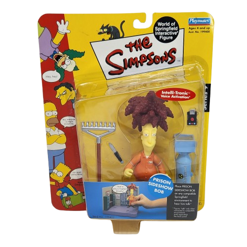 THE SIMPSONS 2002 INTERACTIVE PRISON SIDESHOW BOB ACTION FIGURE SEALED ...