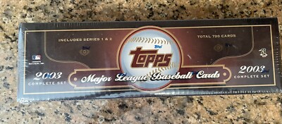 2003 TOPPS BASEBALL COMPLETE FACTORY SEALED HOBBY SET!! 720 CARDS!! | eBay