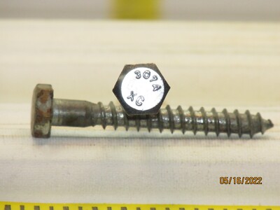 The listing is for:(2) Zinc Plated Lag Screws, Hex Head, 1/4x2". | eBay