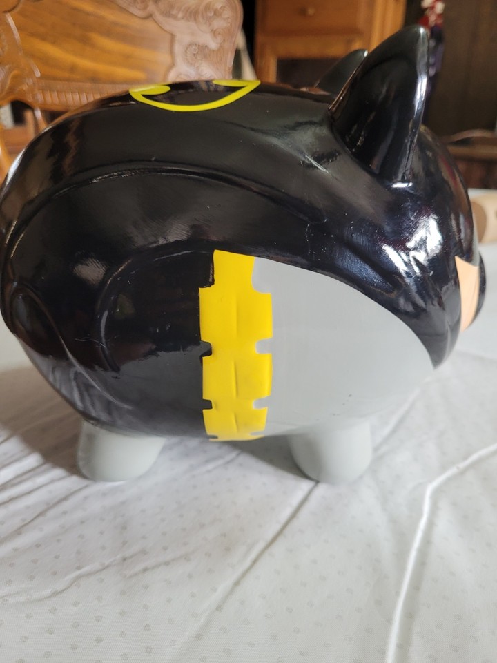 DC COMICS BATMAN PIG BAT CERAMIC PIGGY BANK EXCELLENT COND. | eBay