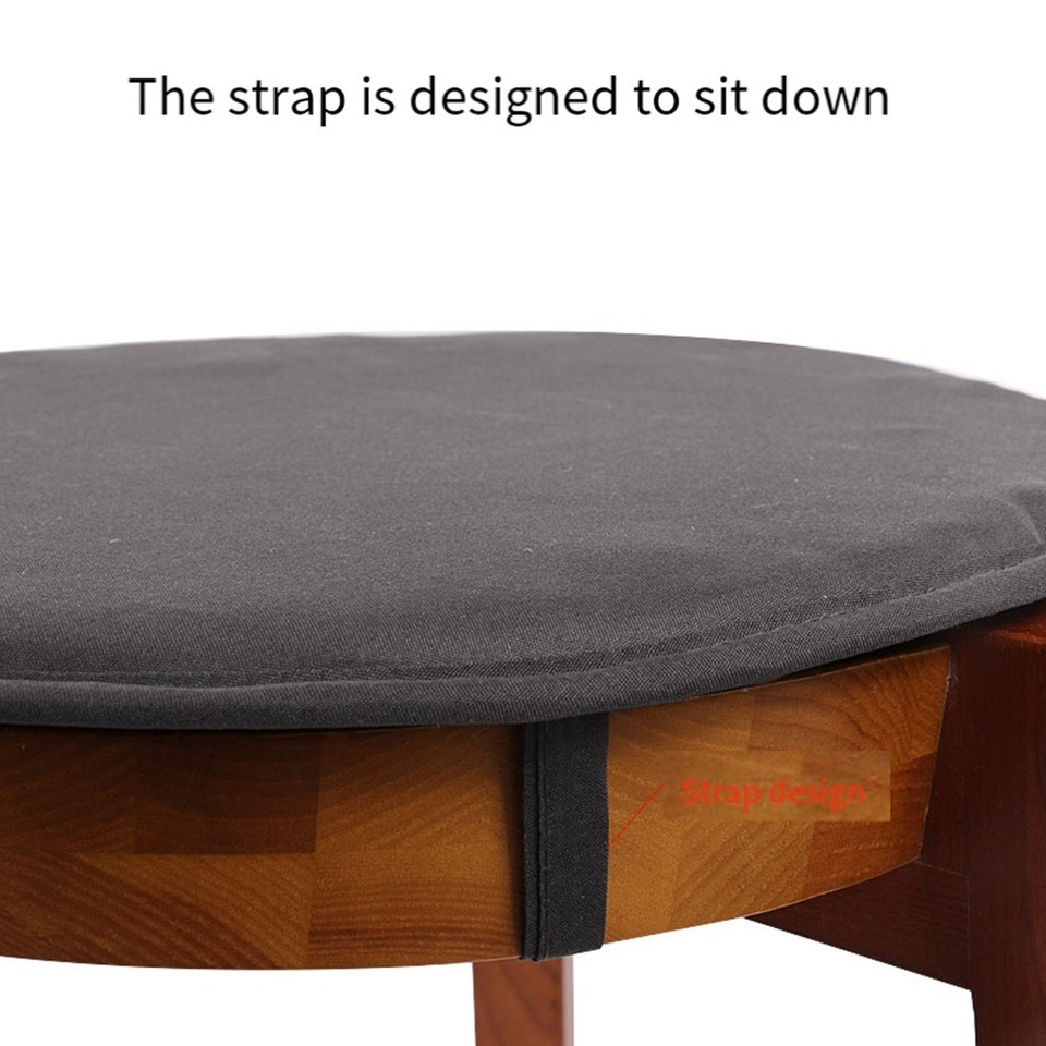 Round Chair Pads, 2 Pcs Circular Chair Cushions for Indoor Outdoor ...