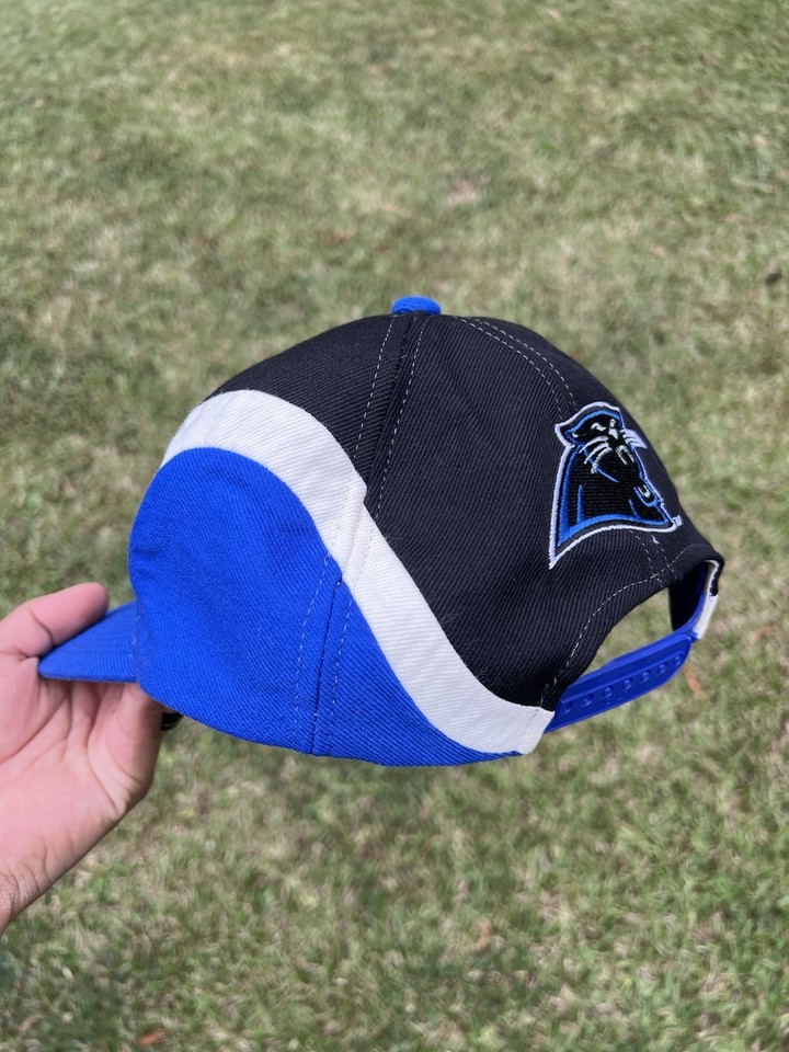 Vintage 90s Carolina Panthers Apex One Big Logo WAVE NFL Snapback Hat ...